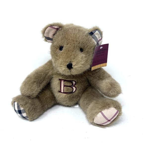 Burberry | Toys | Burberry Teddy Bear Plush 9 Seated Nova Check Stuffed ...